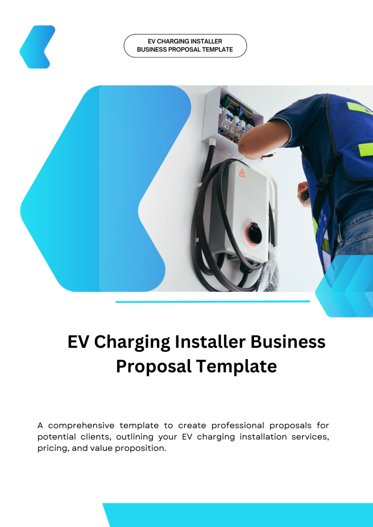 EV Charging Installer Business Proposal Template - MillySoft – Premium ...